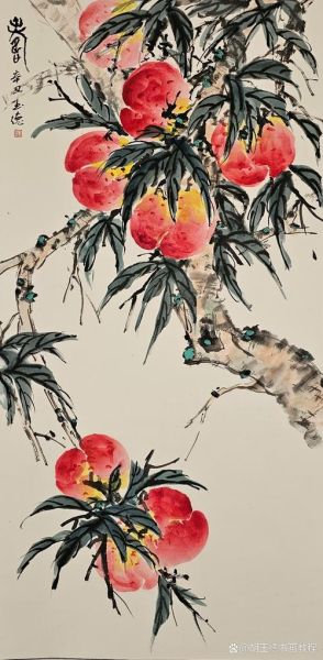 寿桃国画题款写什么_如何落款才吉祥-第1张图片-山城妙识 寿桃国画题款写什么_如何落款才吉祥-第1张图片-山城妙识