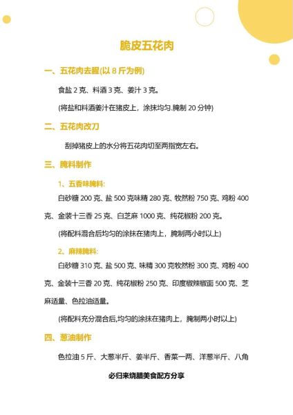 脆皮烤肉怎么腌制_脆皮烤肉腌制配方-第1张图片-山城妙识