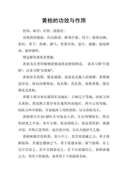 黄柏的功效与作用有哪些_黄柏主治什么病-第2张图片-山城妙识 黄柏的功效与作用有哪些_黄柏主治什么病-第2张图片-山城妙识