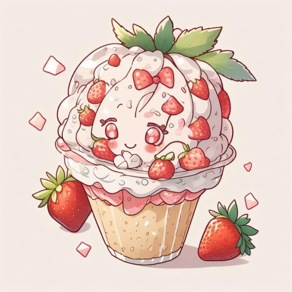 草莓棉花糖头像怎么画_可爱风格教程-第3张图片-山城妙识 草莓棉花糖头像怎么画_可爱风格教程-第3张图片-山城妙识