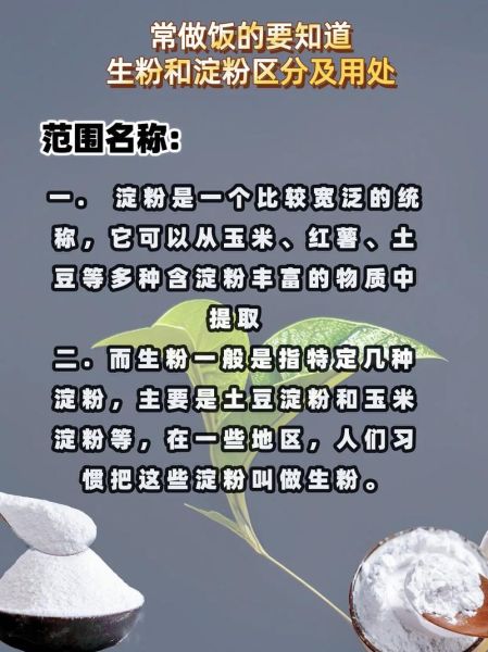 生粉和淀粉的用途一样吗_厨房小白必看-第1张图片-山城妙识