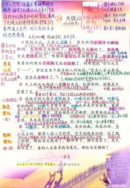 火烧云课文朗读技巧_如何体会作者情感-第1张图片-山城妙识