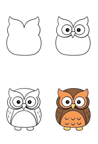 卡通猫头鹰怎么画_卡通猫头鹰简笔画教程-第1张图片-山城妙识 卡通猫头鹰怎么画_卡通猫头鹰简笔画教程-第1张图片-山城妙识