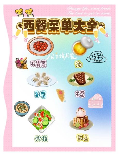 西餐菜谱设计图片怎么做_西餐菜谱图片怎么拍好看-第1张图片-山城妙识