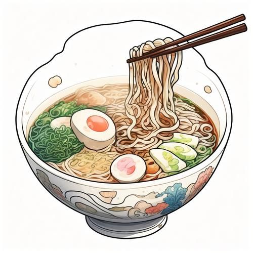 拉面简笔画怎么画_拉面简笔画步骤-第3张图片-山城妙识