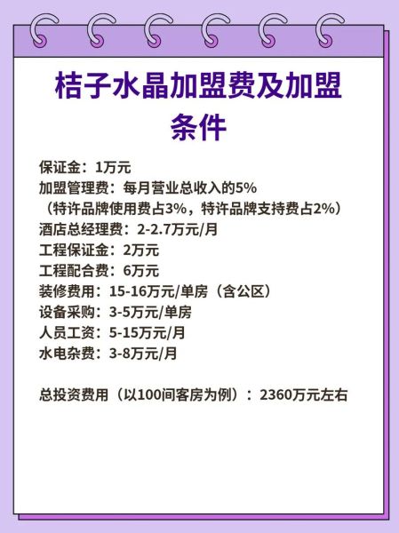 桔子水晶酒店加盟条件_桔子水晶酒店加盟费用-第1张图片-山城妙识