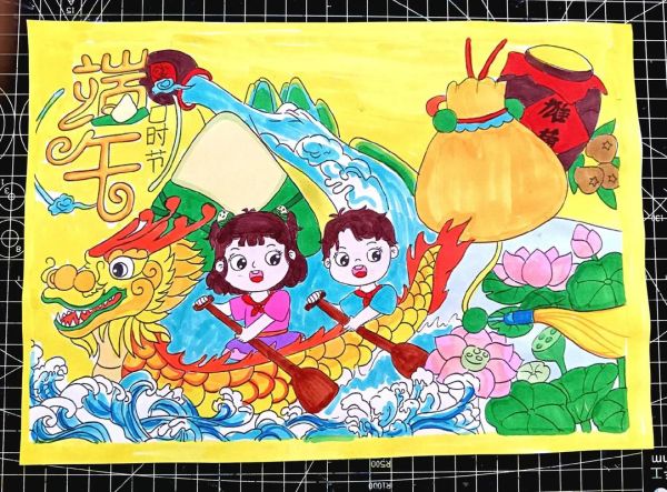 端午节赛龙舟图片_怎么画才生动-第3张图片-山城妙识