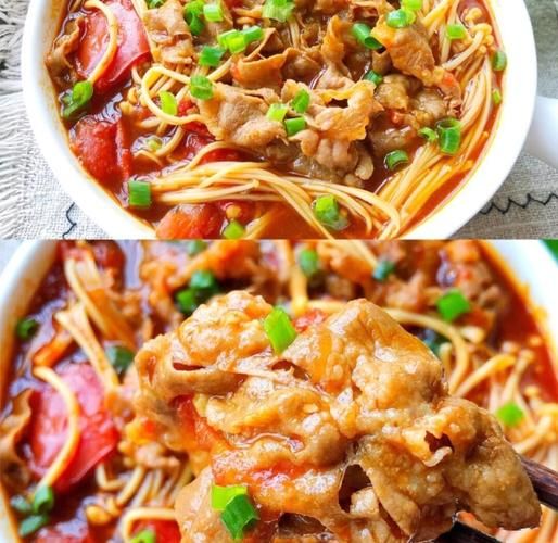 肥牛金针菇番茄怎么做_肥牛金针菇番茄的做法步骤-第2张图片-山城妙识