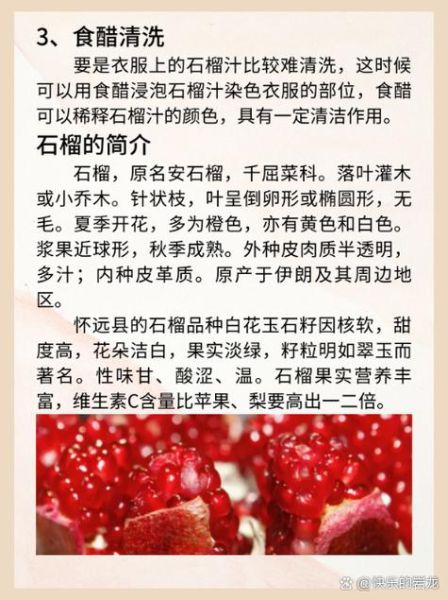 衣服上染了石榴汁怎么洗掉_石榴汁干了还能洗掉吗-第2张图片-山城妙识 衣服上染了石榴汁怎么洗掉_石榴汁干了还能洗掉吗-第2张图片-山城妙识