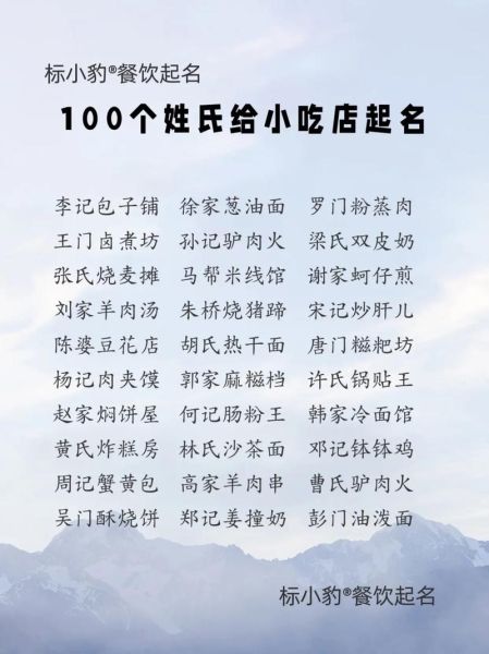 小吃店起名大全_如何给小吃店起个好名字-第1张图片-山城妙识 小吃店起名大全_如何给小吃店起个好名字-第1张图片-山城妙识