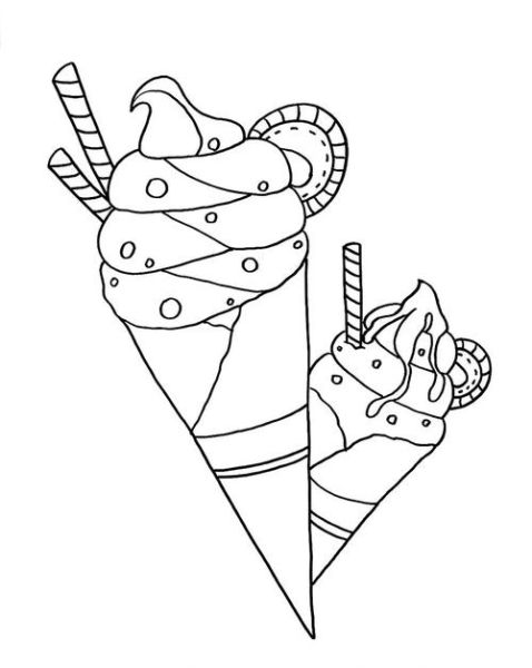 冰激凌蛋糕简笔画怎么画_冰激凌蛋糕简笔画步骤-第1张图片-山城妙识