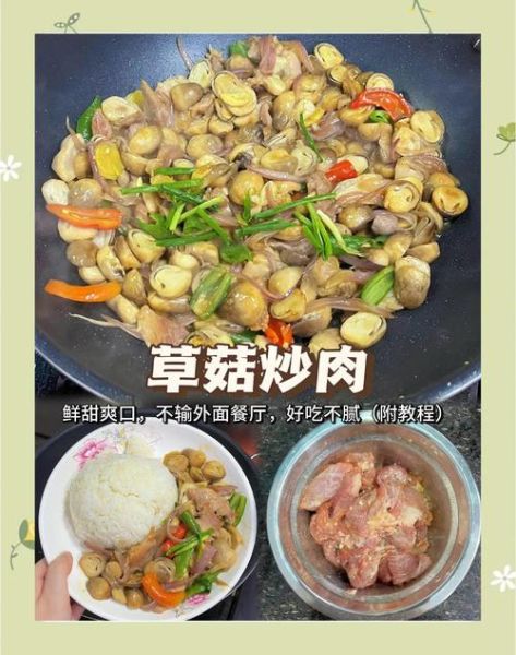 草菇炒肉怎么做好吃_草菇炒肉的家常做法-第1张图片-山城妙识