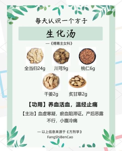 生化汤组成_生化汤配方有哪些-第1张图片-山城妙识
