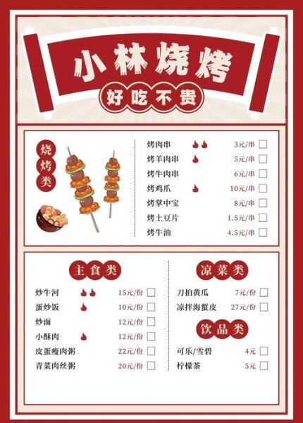 烧烤菜单设计模板怎么做_烧烤店菜单排版技巧-第1张图片-山城妙识 烧烤菜单设计模板怎么做_烧烤店菜单排版技巧-第1张图片-山城妙识