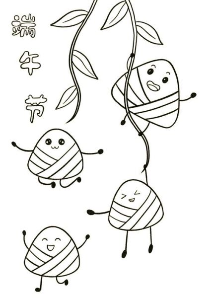 端午节简笔画怎么画_端午节儿童画简单又漂亮-第2张图片-山城妙识