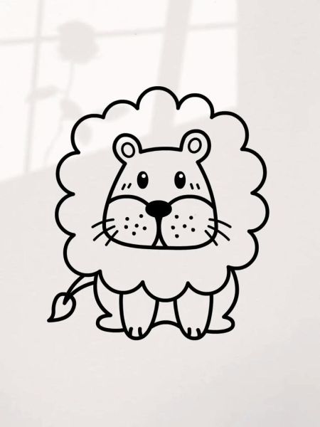 狮子头简笔画怎么画_狮子头简笔画步骤-第2张图片-山城妙识 狮子头简笔画怎么画_狮子头简笔画步骤-第2张图片-山城妙识