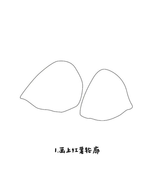 红薯卡通图片怎么画_红薯卡通简笔画教程-第1张图片-山城妙识