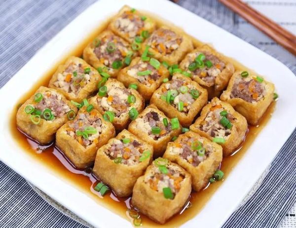 酿豆腐泡的家常做法_酿豆腐泡怎么做好吃-第1张图片-山城妙识