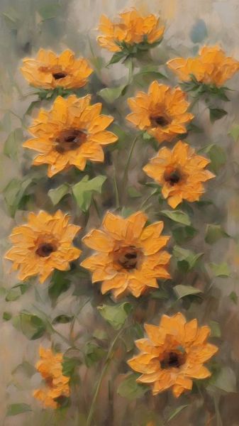 向日葵图片唯美_如何拍出油画感-第2张图片-山城妙识