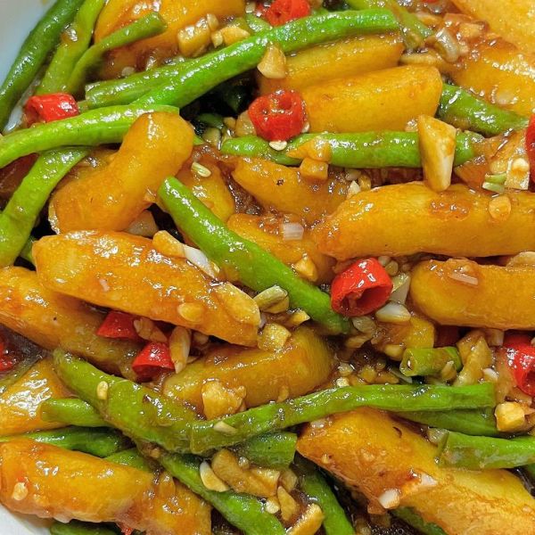 土豆炖豆角怎么做最好吃_家常做法秘诀-第1张图片-山城妙识