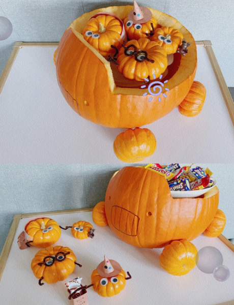 南瓜灯手工制作彩纸_彩纸南瓜灯怎么做-第1张图片-山城妙识