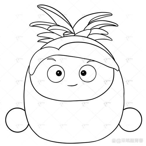 菠萝派简笔画怎么画_菠萝派简笔画步骤-第1张图片-山城妙识 菠萝派简笔画怎么画_菠萝派简笔画步骤-第1张图片-山城妙识