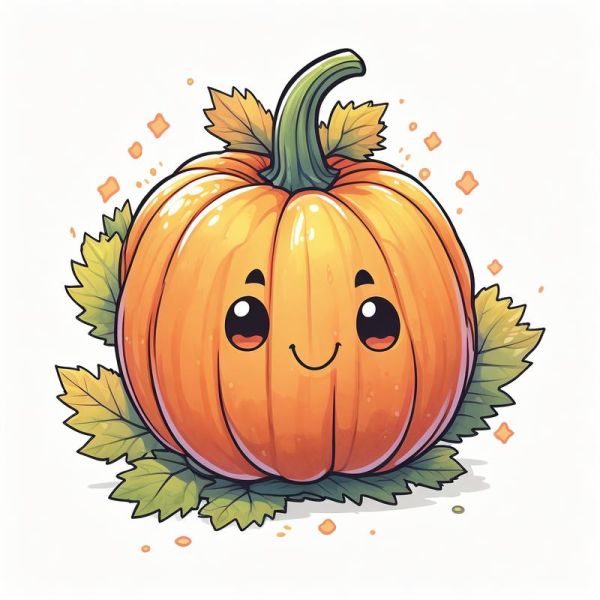 南瓜图片卡通图片_怎么画才可爱-第1张图片-山城妙识