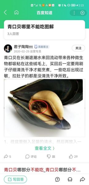 青口贝哪些部位不能吃_青口贝内脏图解-第3张图片-山城妙识 青口贝哪些部位不能吃_青口贝内脏图解-第3张图片-山城妙识