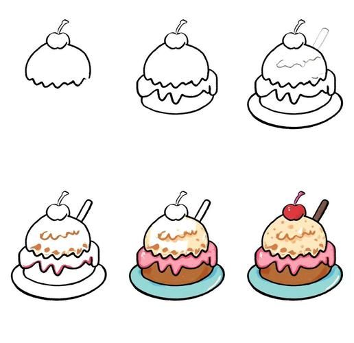 小点心简笔画怎么画_简笔画小点心步骤-第2张图片-山城妙识 小点心简笔画怎么画_简笔画小点心步骤-第2张图片-山城妙识