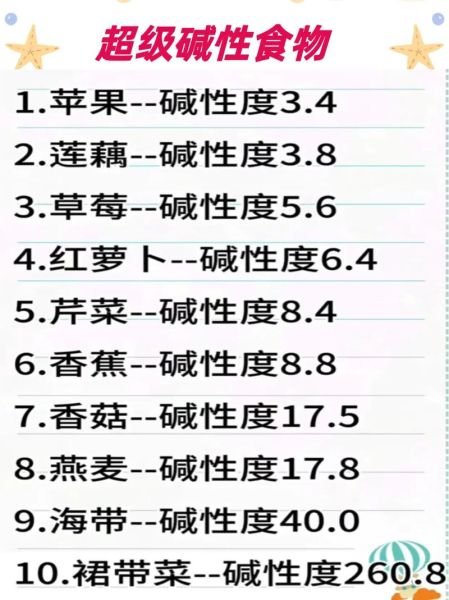 强碱性食物排行榜_哪些食物碱性最强-第3张图片-山城妙识