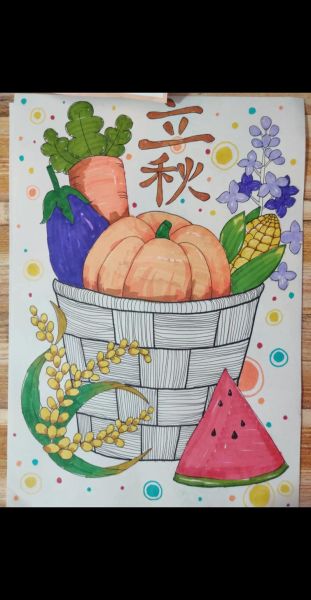 立秋图片手绘怎么画_立秋手绘素材哪里找-第1张图片-山城妙识