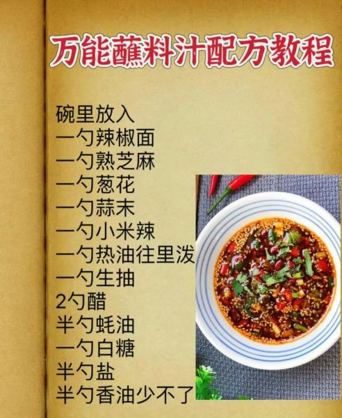 万能蘸料怎么做_万能蘸料配方大全-第1张图片-山城妙识