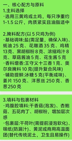 叫花鸡需要什么配料_正宗配方有哪些-第2张图片-山城妙识
