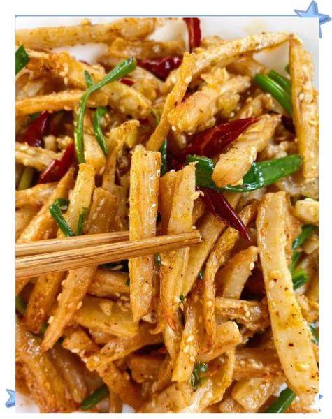 炒藕丝怎么不粘锅_藕丝脆嫩窍门-第1张图片-山城妙识