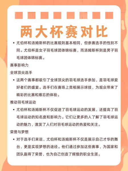 汤姆斯杯和尤伯杯区别_哪个含金量更高-第1张图片-山城妙识 汤姆斯杯和尤伯杯区别_哪个含金量更高-第1张图片-山城妙识