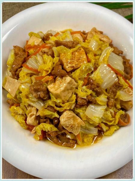 白菜豆腐炖肉怎么做好吃_白菜豆腐炖肉的家常做法-第3张图片-山城妙识