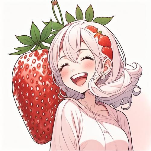 草莓棉花糖情头怎么选_情侣头像去哪找-第2张图片-山城妙识