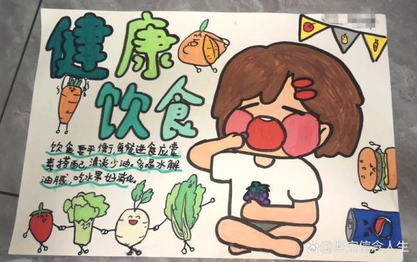 健康饮食手抄报怎么画_健康饮食手抄报内容写什么-第1张图片-山城妙识 健康饮食手抄报怎么画_健康饮食手抄报内容写什么-第1张图片-山城妙识