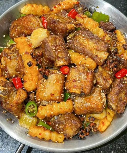 干煸排骨怎么做_干煸排骨的正宗做法-第1张图片-山城妙识