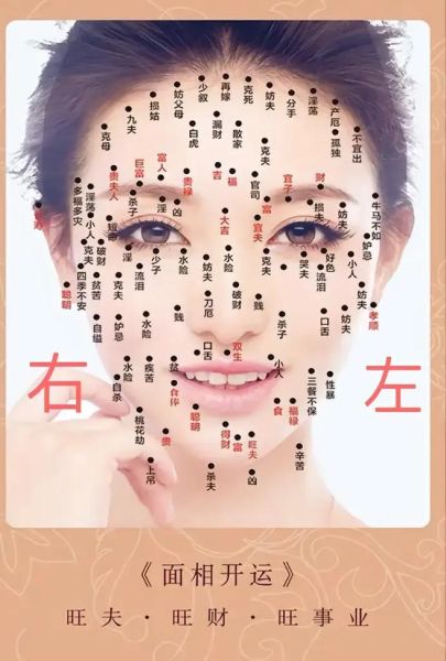 女人面部痣图解大全_痣的位置与命运图解-第3张图片-山城妙识