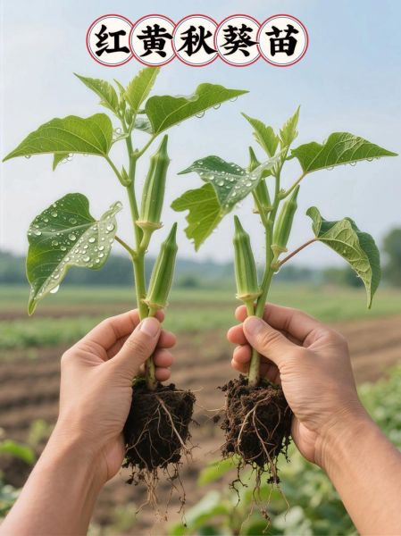 秋葵苗长什么样_秋葵苗图片如何辨别真假-第1张图片-山城妙识