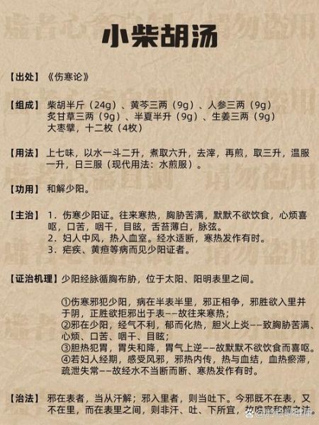 小柴胡汤方歌记忆口诀_小柴胡汤的功效与作用-第1张图片-山城妙识
