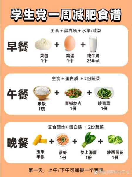 科学减肥食谱一周_如何安排三餐-第2张图片-山城妙识