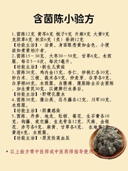 茵陈的功效与作用及禁忌症_茵陈泡水喝的正确方法-第3张图片-山城妙识