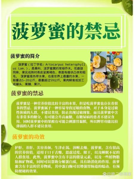 菠萝蜜的营养价值_吃菠萝蜜的禁忌有哪些-第1张图片-山城妙识