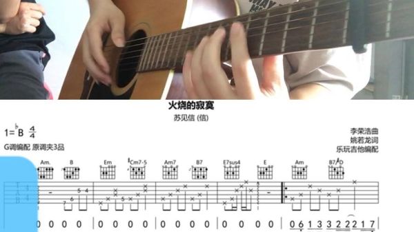 火烧的寂寞吉他谱c调_新手怎么弹-第2张图片-山城妙识