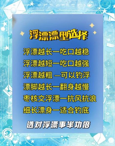 鲫鱼漂和鲤鱼漂的区别_怎么选-第1张图片-山城妙识