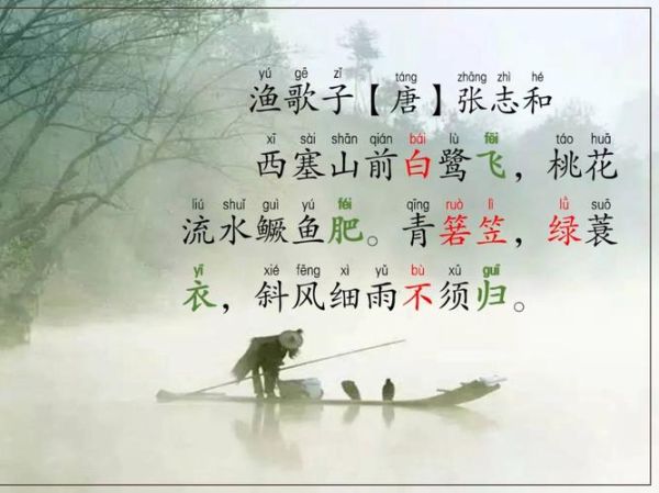 渔歌子的作者是谁_张志和生平考-第3张图片-山城妙识