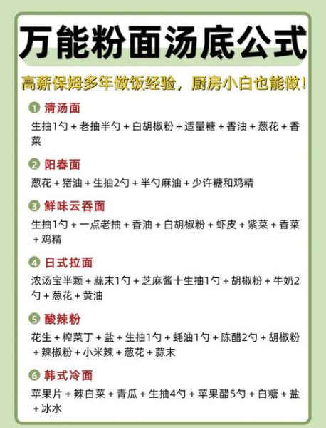 汤面的汤汁怎么调好吃_汤面汤底配方大全-第1张图片-山城妙识