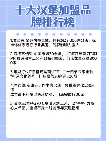 汉堡店自己做好还是加盟好_成本与风险对比-第3张图片-山城妙识